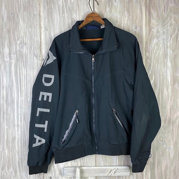 Delta Air Lines | Jackets & Coats | Delta Air Lines Bomber Jacket Full ...
